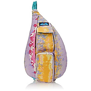 KAVU Mini Rope Bag Cotton Crossbody Sling - Beach Tie Dye