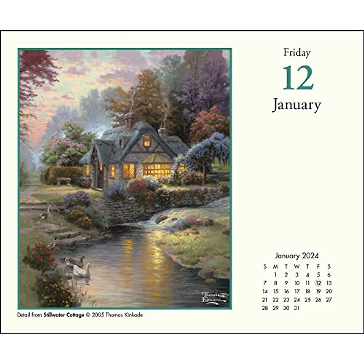 Thomas Kinkade Studios 2024 Day-to-Day Calendar