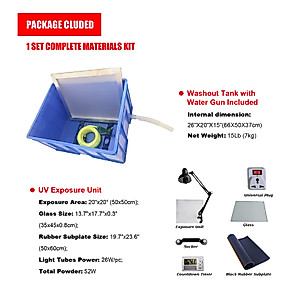 TIANIUSEEN Screen Printing Kit Silk Printing Press Equipment Material for T-Shirt DIY Type 1