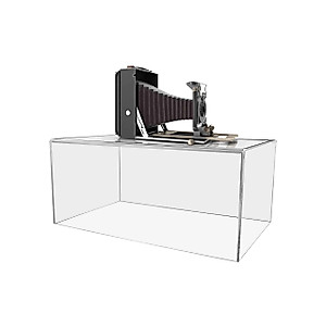 20" x 12" x 9" Acrylic Display Riser Box with One Open Side No Lid Versatile Clear Rectangular Retail Product Platform and Merchandise Storage Bin by Marketing Holders