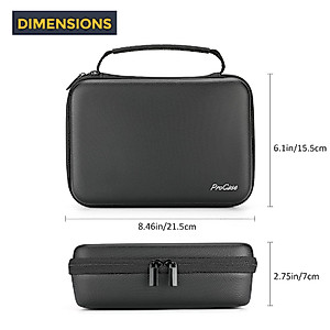 ProCase Hard Travel Case for Multigroom Series 7000 MG7750/49 MG7770 MG7790 MG7791/40 Men's Electric Trimmer Shaver and Attachments Father's Day Gift -Black