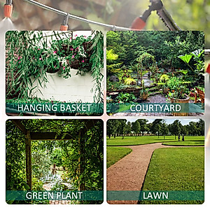 Mist Cooling Automatic Irrigation System, 2023 New Drip Irrigation Kit Cooling Irrigation System, Garden Plant Watering Sprinkler System with Distribution Tubing Hose Adjustable Nozzles (32.8FT/10M)