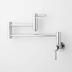 Signature Hardware 450655 Contemporary Double Handle Wall Mounted Pot Filler
