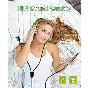 USB C to 3.5mm Car Aux Cable, 2 in 1 USB C to 3.5mm Car Stereo Aux Headphone Jack Cable with USB C Charging Compatible with Samsung Galaxy S23/S22 Ultra/S21/S21FE/Note 20, Google Pixel 7/7Pro/6/5/4/3