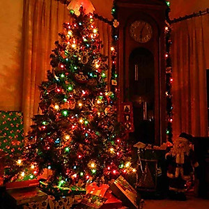 UCTEK Solar String Lights, 200 LED 72ft LED String Lights Waterproof, 8 Modes Fairy Garden Decorative Lighting for Indoor Outdoor Home Garden Patio Halloween Party Xmas Trees and Holiday Multicolor