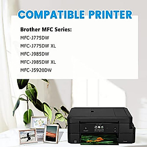 BINKSYLER LC20EXXL Ink Cartridges BK/C/Y/M Super High Yield Replacement for Brother LC20E LC20EXXL Ink Cartridges for Brother MFC-J985DW J775DW J5920DW J985DWXL Printers(3BK,3C,3M,3Y) 12 Pack