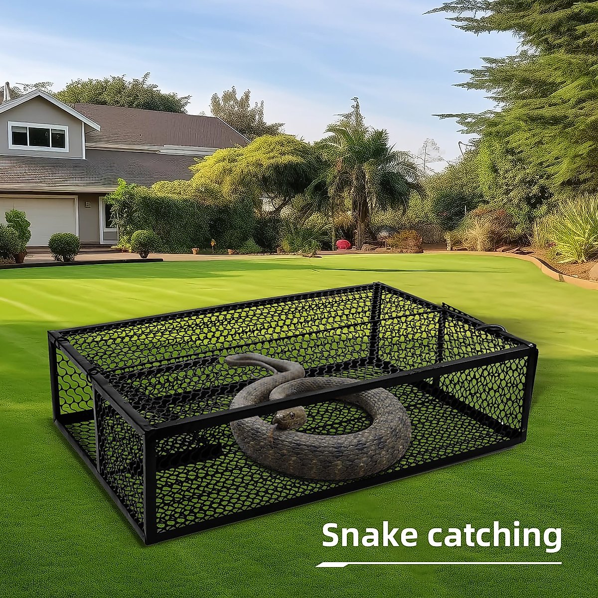 Snake Trap, Humane Capture Device for Unwanted Reptiles -Reusable!