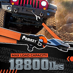 2 Pack 2”x10FT Supper Sturdy Lift Sling Straps, 18800 Pound Capacity Heavy Duty Eye-Eye Nylon Strap for Hoist, 2-Ply Polyester Rigging Straps, Tree Saver Recovery Straps Web Sling Winch