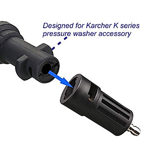 M MINGLE Compatible Pressure Washer Adapter, Replacement for Karcher Power Washer Accessory, 1/4'' Quick Connect