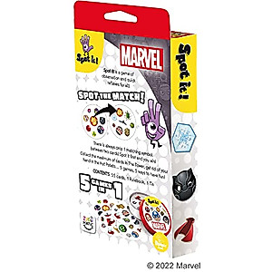 Zygomatic Spot It! Marvel Emojis (Eco-Blister) - Marvel Super Heroes Family Card Game for Superhero Fun! Fast-Paced Matching Game for Kids and Adults, Ages 6+, 2-8 Players, 15 Minute Playtime, Made