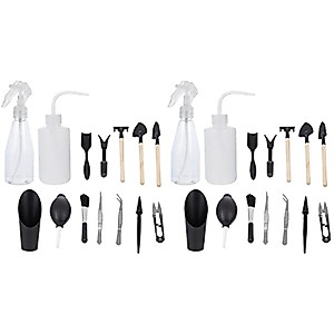 EXCEART 2 Sets Garden Tool Set Garden Tool Bag Mini Gardening Kit Gardening Supplies Mini Succulent Tool Kit Flower Planting Tool Outdoor Kids Plastic Child Flowers Gardening Shovel
