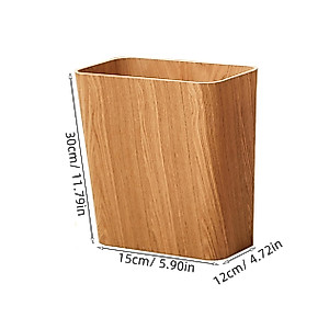 Angoily Trash Bags Wood Trash Can Wood Garbage Can Wood Trash Bin Garbage Bags Dump Pouch Trash Basket Waste Can s Japanese-Style Wastebasket Trash Bag Container Office Wrought Iron