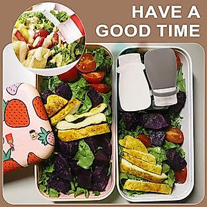 Ksooly 4-Pack 2Oz. Squeeze Salad Dressing Bottles with Fastening Belt | Small Dressing Container to Go | Portable Sauce Bottle Condiment Bottles | Food-grade Silicone, BPA Free