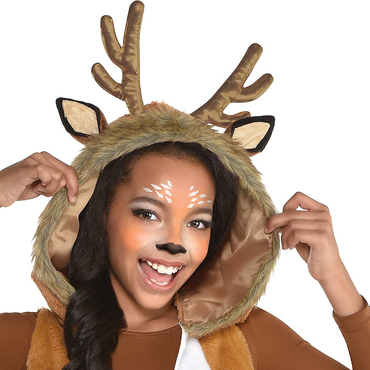 amscan Girls Oh Deer Halloween Costume Kit - Small, Brown - 1 Set