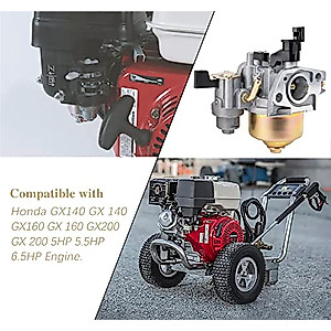 Gx160 Carburetor GX200 Carb Compatible with Honda GX120 GX160 GX200 5.5HP 6.5 HP Small Engine GX160 Carb Replace Part 16100-ZH8-W61