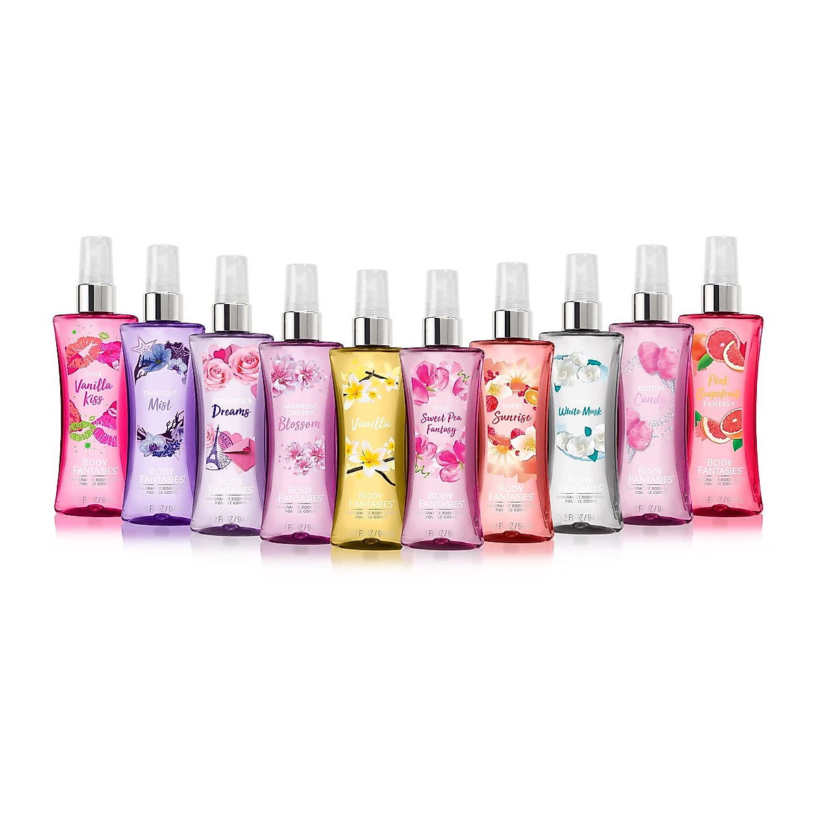 Body Fantasies Signature Fragrance Body Spray ~ Fresh White Musk ~ Travel Size 3.2oz (Quantity 1)