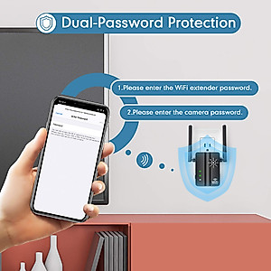 IZNVEE Hidden Camera WiFi Repeater 1080p HD Spy Camera with Smart Motion Detection WiFi Camera Indoor No Night Vision Nanny Camera with 32GB MicroSD Card