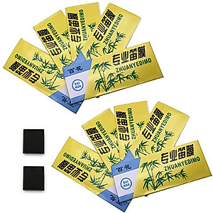 Jiayouy 10 Pieces Professional Bamboo Flute Dizi Membrane/Dimo Set for Flute Woodwind Instrument