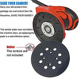 5-Inch Hook and Loop Backing Pad Replacement Sander Pad for Ryobi RS290, RS280, P411, Milwaukee 6021-21 & 6034-21, Craftsman 315.112170,315.116940