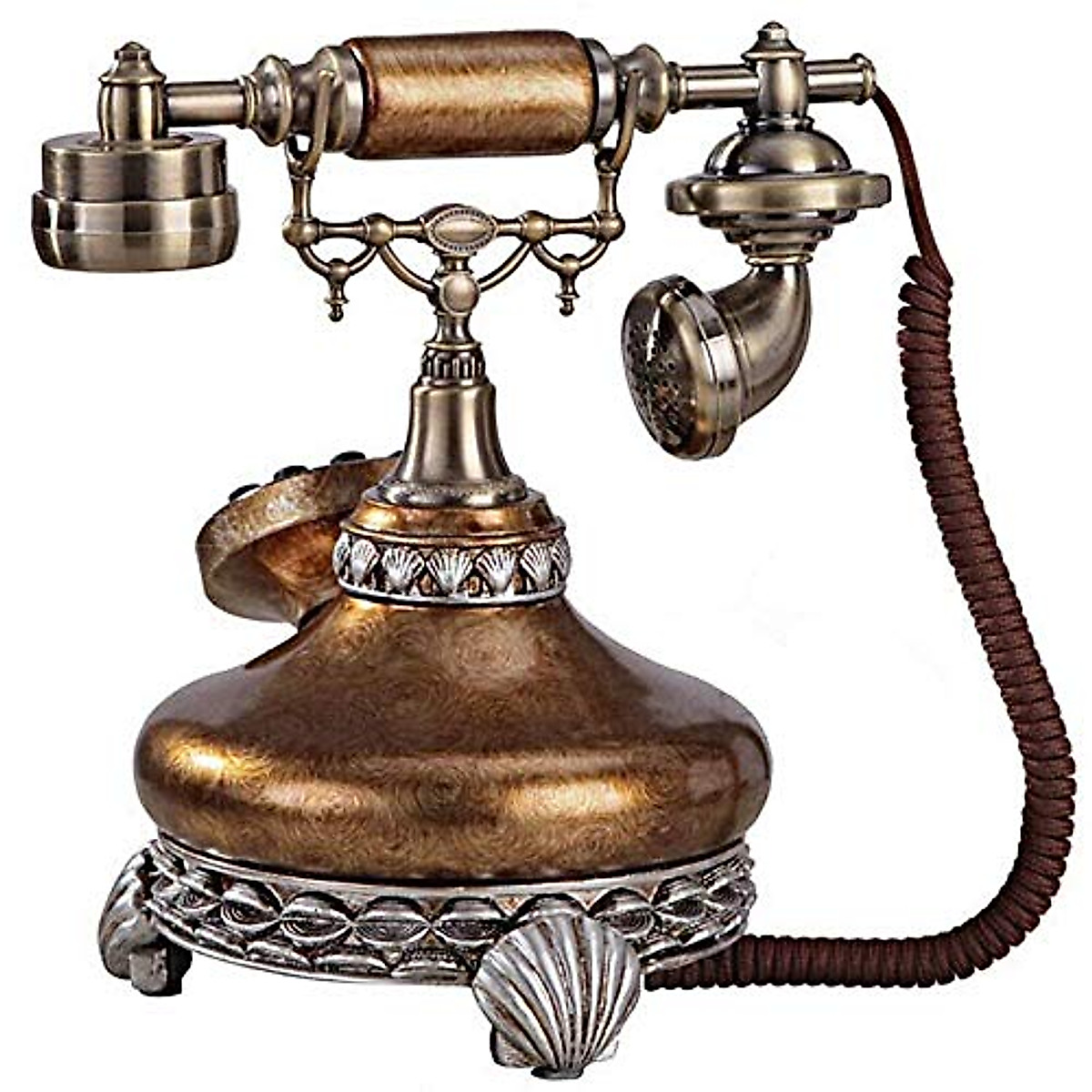 Telephone Retro Button Dialing Machine Home Office Business Fixed Telephone Household Crafts Ornaments 252227mm (A)