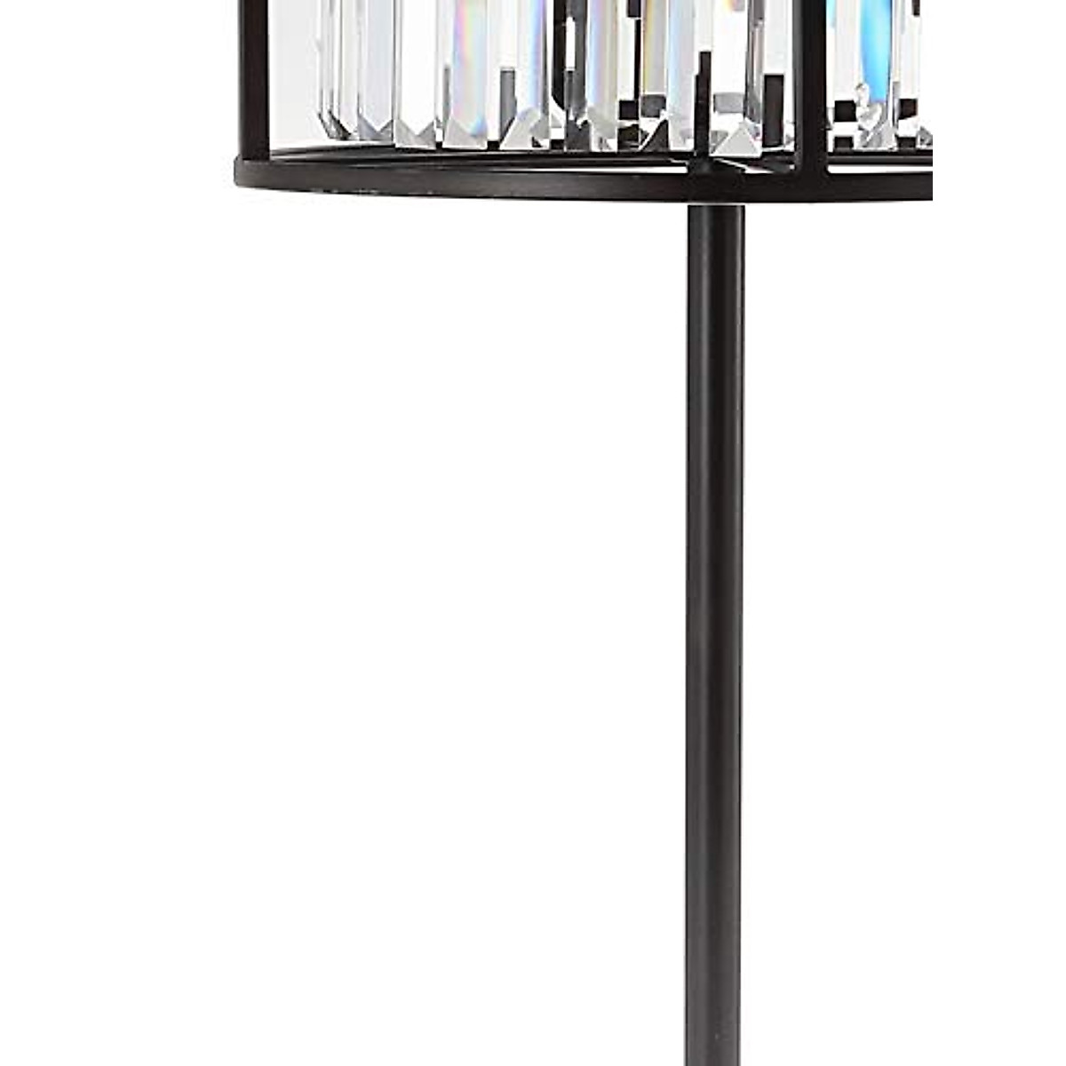 JONATHAN Y JYL9054A Bevin 63" Metal/Crystal LED Floor Lamp, Glam, Contemporary, Modern, Elegant, Office, Living Room, Family Room, Dining Room, Bedroom, Hallway, Foyer, Oil Rubbed Bronze/Crystal