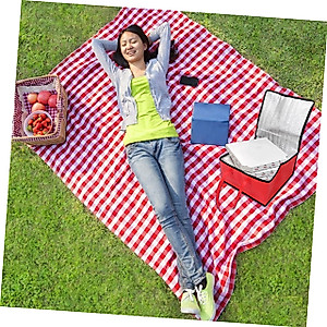 Luxshiny 4 Pcs Insulation Freezer Thermal Cooler with Wheels Insulated Meal Grocery Tote Cake Package Pizza Package With Zipper Aluminum Shopping