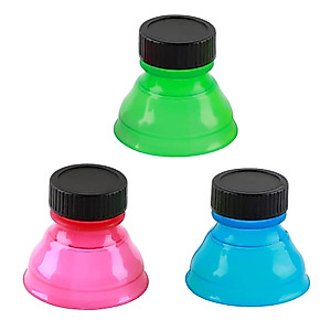 Duehut 3 PCS Soda Bottle Caps Drink Bottle hat Reusable Soda Can hat Snap On Pop Drink Covers Lid Protector Can Change Soda Caps, Can Be Used for Soda,Sprite, Beer Cans(3 Colors)