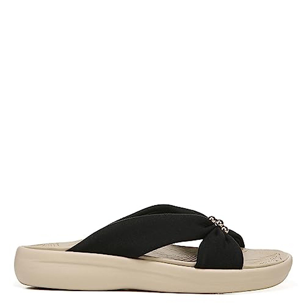 BZees Womens Promise Slide Sandal Black 6 M