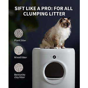 PETKIT New Updated PuraX Self-Cleaning Cat Litter Box, Scooping Free Automatic Cat Litter Box for Multiple Cats with Litter Mat, xSecure/Odor Removal/APP Control