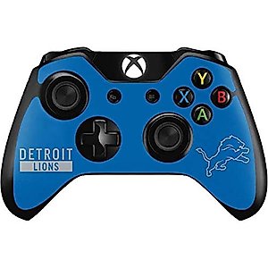 Skinit Decal Gaming Skin Compatible with Xbox One Controller - Officially Licensed NFL Detroit Lions Blue Performance Series Design
