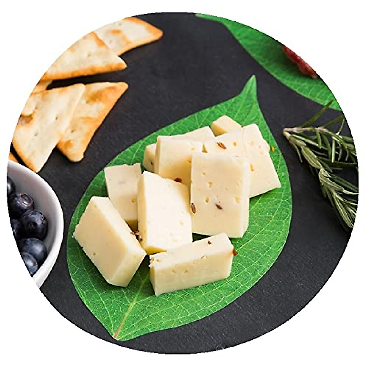 Oasis Supply Grease Resistant Leaf Cheese Paper, Disposable Cheese Board Paper, Package of 10 - Medium 7"