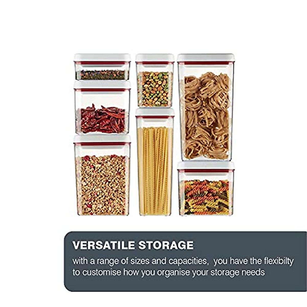 Zyliss Twist & Seal 3.6L Container, 4 litre, Clear/White