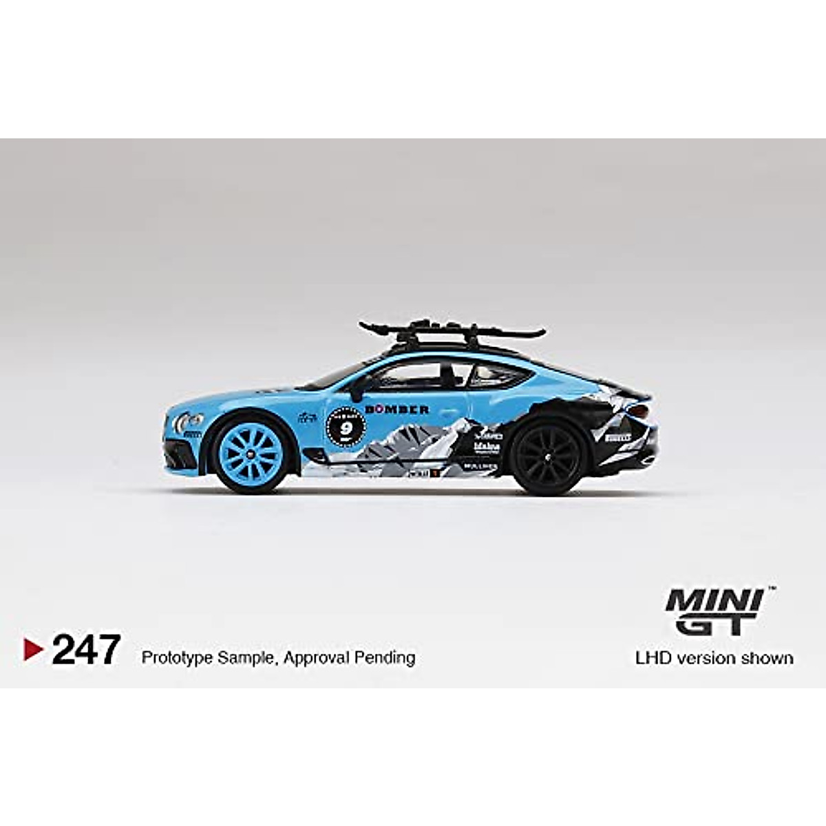 Mini GT 1:64 Bentley Continental GT (Blue) 2020 GP Ice Race #247