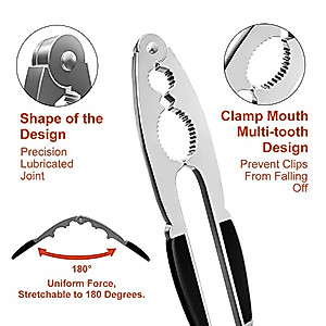 YJYJHOPE Pecan Nut Cracker, Nut Crackers for All Nuts, Seafood Plier Set, Stainless Steel Seafood/Nut Biscuit Tool Set, Premium Lobster Biscuits and 4 Seafood Choices, Lobster Crackers
