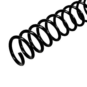 Rayson 15.9mm Spiral Binding Coil 5/8" Black Coil bindings Spines 4:1 Pitch 100/Box, SBR41159-100B