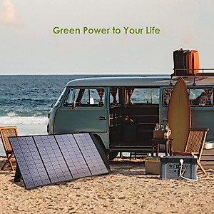 ALLPOWERS SP033 200W Portable Solar Panel 18V Foldable Solar Panel Kit with MC-4 Output Waterproof IP66 Solar Charger for RV Laptops Solar Generator Van Camping Off-Grid