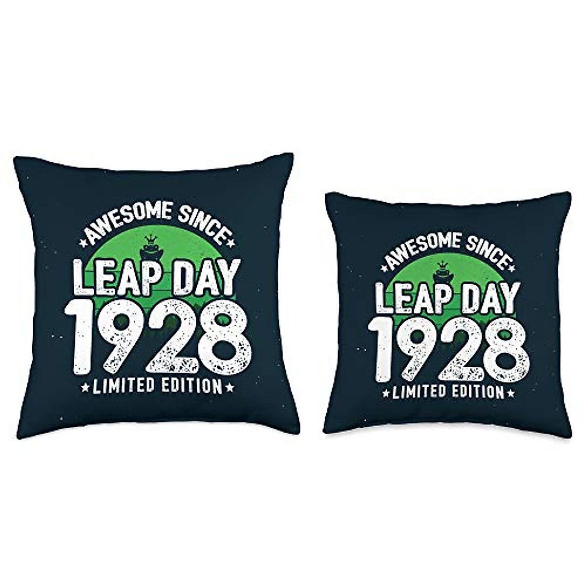 Leap Day Birthday Gifts Awesome Since 1928-Leap Day Baby-Leap Year Birthday Throw Pillow, 16x16, Multicolor