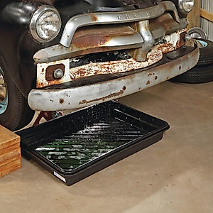 PIG Containment Tray - 49.25" L x 25.25" W x 2" H - 9 gal. Sump Capacity - PAK124-BK