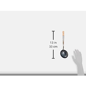 Endoshoji TKG ATYA801 Chinese Ladle, For Fried Rice, Outer Diameter x Handle Length 4.1 x 8.5 inches (105 x 215 mm), Capacity Estimated 5.9 fl oz (150 cc), The More Oil Becomes Better and Easier to