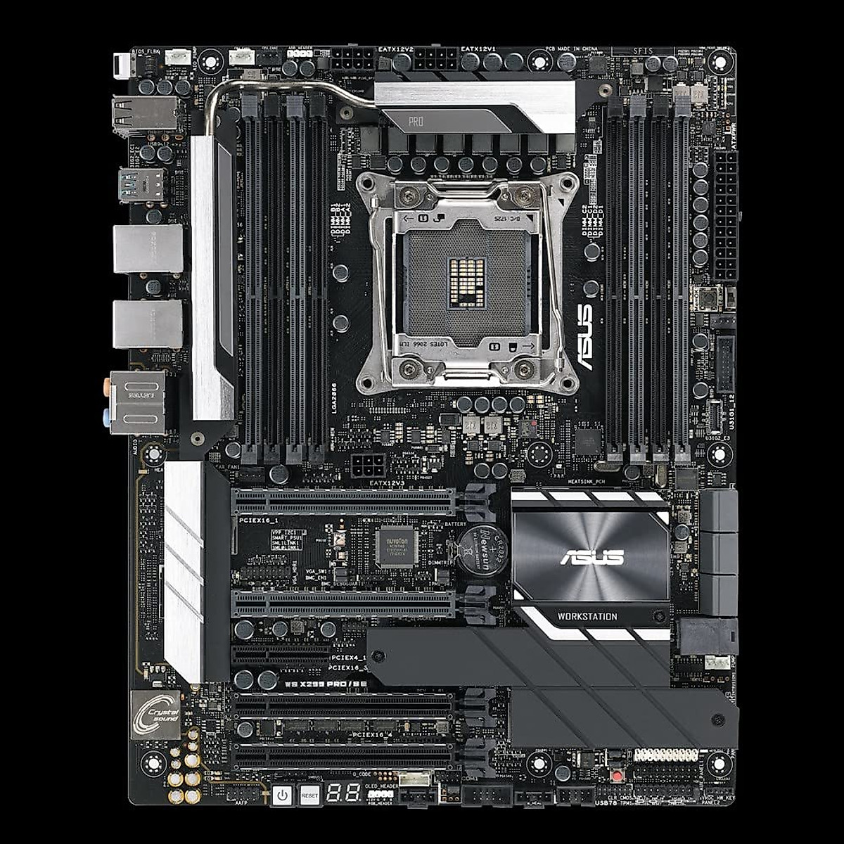 ASUS WS X299 PRO/SE 2066 Intel X299 DDR4 S-ATA 600 ATX Workstation Socket - Black