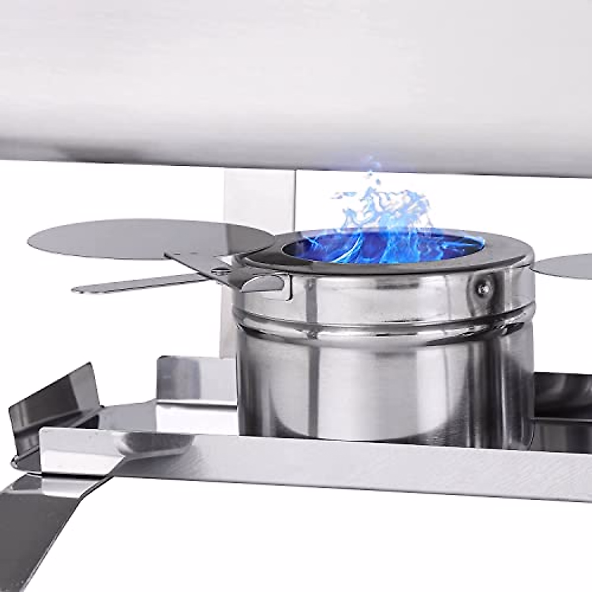 ZENY Pack of 2 Chafing Dish Buffet Set, 8 Quart Stainless Steel Buffet Servers and Warmers for Party Catering, Complete Chafer Set with Water Pan, Chafing Fuel Holder