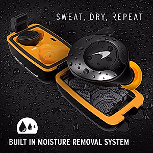 Klipsch T5 II True Wireless Sport Earphones McLaren Edition with Dust/Waterproof Case & Earbuds, Best Fitting Ear Tips, Ear Wings, 32 Hours of Battery Life, & Wireless Charging Case