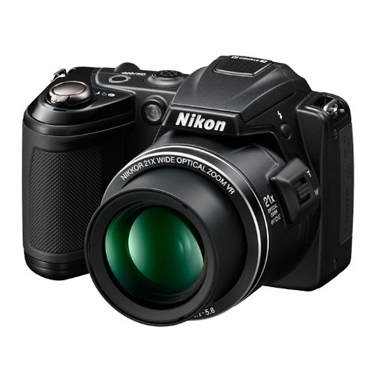Nikon COOLPIX L120 14.1 MP Digital Camera with 21x NIKKOR Wide-Angle Optical Zoom Lens and 3-Inch LCD (Black) (OLD MODEL)