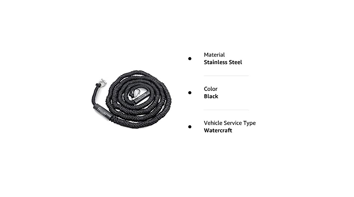 WavesRx 14'-50' AnchorMate Bungee Line for Safer Boat Anchoring