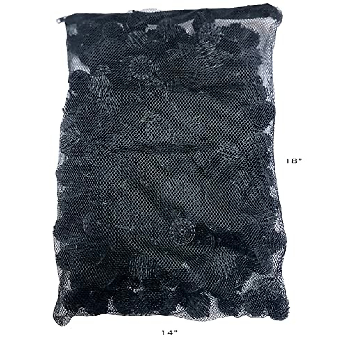 Aquarium Masters 300 Count 1.5 Inch Large Bio Balls Filter Media - Includes 18x14 Mesh Bag with Easy Access Zipper - Perfect Bio Balls for Pond Filter Media