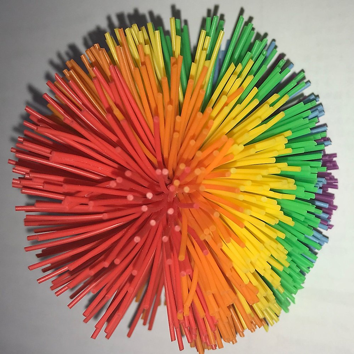 FENDIDI Koosh Balls Monkey Strings Koosh Ball Monkey Strings Ball Rainbow Pom Ball Sensory Fidgets Toys Colorful Bouncy Stress Toy Stress Relief Toys Soft Sensory Stress Balls Sensory Balls