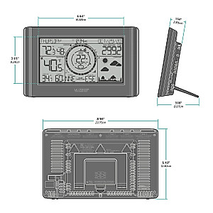 La Crosse Technology 328-96087-INT Black & White Professional Weather Station