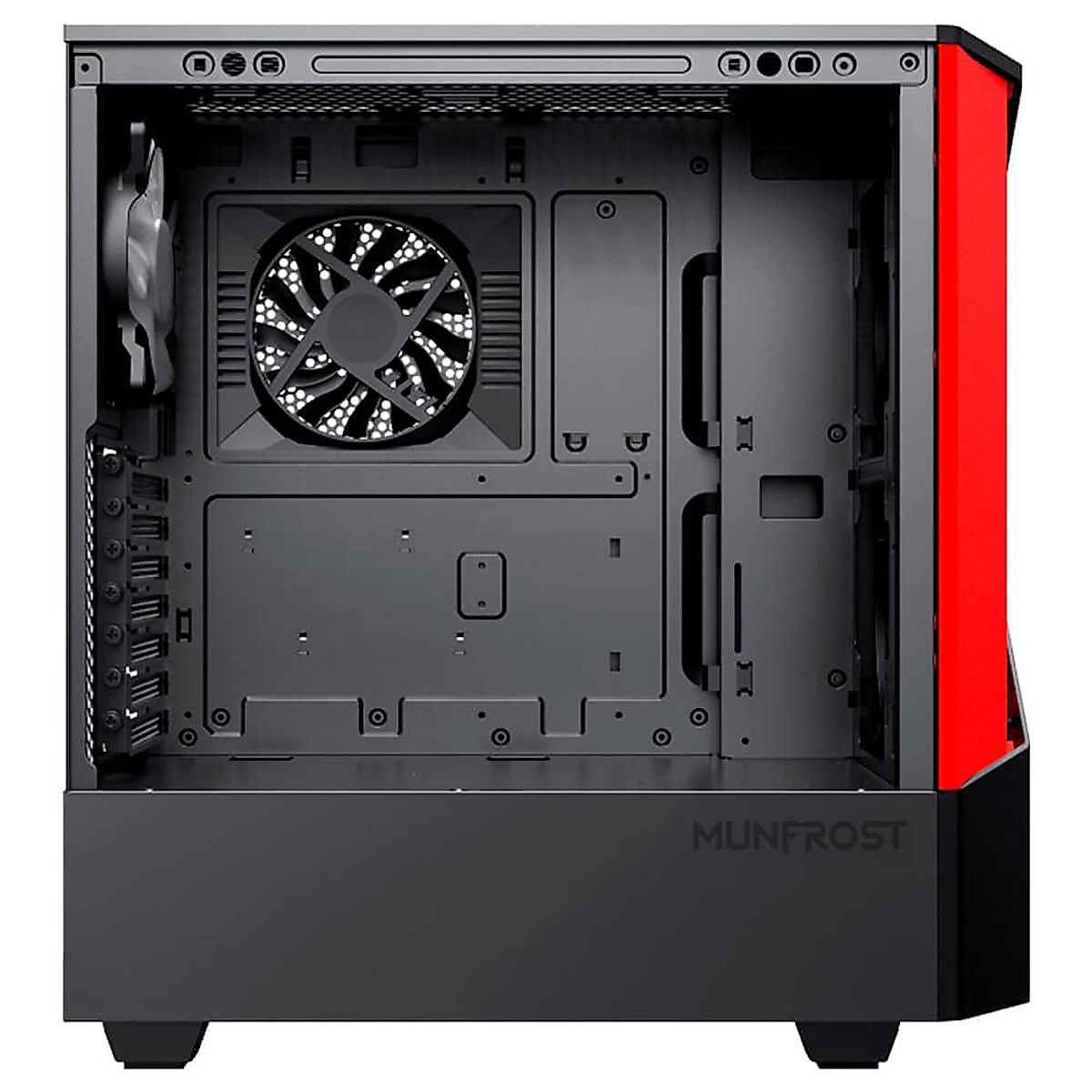 GAMEMAX Contac COC BR Black / Red Steel / Tempered Glass ATX Mid Tower Computer Case