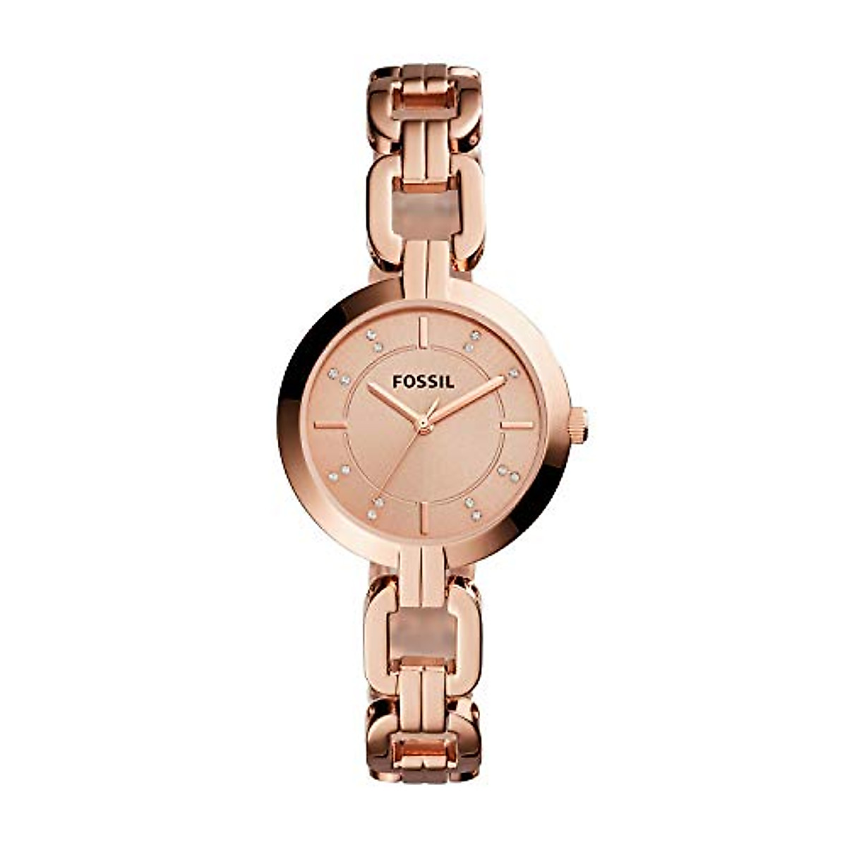 Fossil Women's Kerrigan Quartz Stainless Three-Hand Watch, Color: Rose Gold (Model: BQ3206)