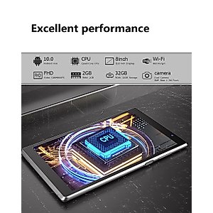 Tablet Android 11 Tablets, 8 inch Tablet 2GB RAM, 32GB ROM Support 512GB Expand Computer Tablet PC, Quad-Core Processor, IPS Touch Screen, 2+5MP Dual Camera, 4300mah Battery, Wifi Tableta (Black)